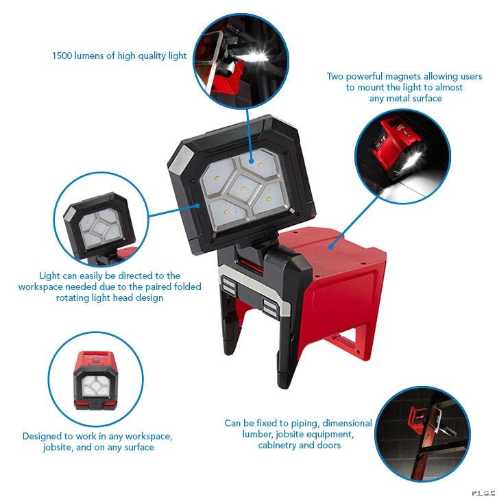 Milwaukee M18PAL Trueview Pivoting Area Light ( Bare Tool )